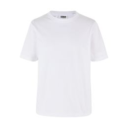 T-Shirt Urban Classics "Urban Classics Herren Boys Organic Basic Tee", Jungen, Gr. 110/116, wei&szlig;, 100% Baumwolle, unifarben, oversize, Rundhals, Shirts T-Shirt