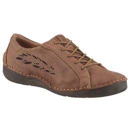 Josef Seibel Damen Schn&uuml;rschuh "Fergey 40", Gr. 41, braun, Leder, Schuhe, Freizeitschuh, Komfortschuh mit Wechselfu&szlig;bett