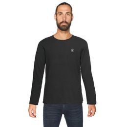 Herren Sweatshirt, schwarz, Gr. S, Le Temps Des Cerises, unifarben, 50% Polyacryl, 25% Polyamid, 25% Polyester, Sweatshirts, im lockeren Schnitt