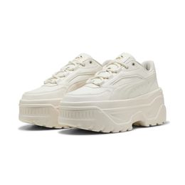 Puma Damen Sneaker "Karmen X-TRA Sneakers Damen", Gr. 38,5frosted ivory gold wei&szlig;, Obermaterial: Synthetik, Textil; Futter: Textil; Innensohle: