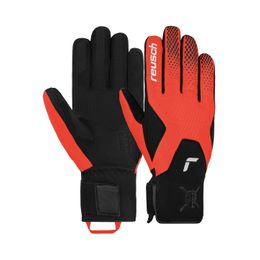 Reusch Damen Skihandschuhe "Worldcup Warrior Speedline", rot, Gr. 7,5, 90% Polyester, 4% Polyamid, 3% Lederimitat, 3% Elasthan, Handschuhe, mit