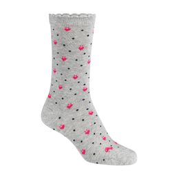 LIEBLINGSST&Uuml;CK LIEBLINGSST&Uuml;CK Damen Langsocken "Lovely Socks "DorothyEP" aus Baumwollmix", Gr. 39910, stone, Baumwolle, Elasthan, Polyamid, Socken, mit