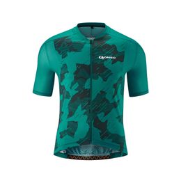 Gonso Herren Radtrikot "ARDOLE", gr&uuml;n, Gr. S, 84% Polyester, 16% Elastan, Trikots, Hoch atmungsaktive Mesheins&auml;tze, extra leicht