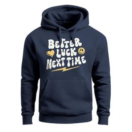 Neverless Sweatshirt 'better luck next time' male Blue size XXL