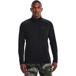 Funktionsshirt Under Armour "TECH 2.0 1/2 ZIP", Herren, Gr. XXL, schwarz, Obermaterial: 100% Polyester, normal, ohne Ausschnitt, Shirts Funktionsshirt