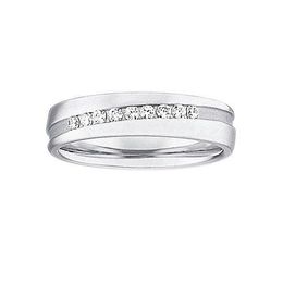 Firetti Damen Trauring "Schmuck Geschenk Hochzeit Ehering Trauring "LIEBE"", 20,mit Zirkonia, Silber 925 (Sterlingsilber), 5mm, silber, Silber 925