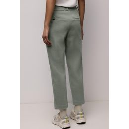 Street One Damen 7/8-Hose, gr&uuml;n, Gr. 40, unifarben, Stoff, 50% Polyester, 46% Baumwolle, 4% Elasthan, Hosen, Middle Waist