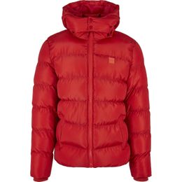 Urban Classics Herren Allwetterjacke "Urban Classics Herren Hooded Puffer Jacket"hugerot, Gr. M, unifarben, 100% Polyester, Jacken