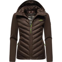 Navahoo Damen Outdoorjacke "Nimm Mich Mit", braun, Gr. S, Obermaterial: 100% Polyester; Obermaterial &Auml;rmel: 68% Viskose, 27% Polyamid, 5% Elasthan;