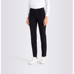 MAC Damen Stretch-Hose "ANNA", schwarz, Gr. 42, Web, Obermaterial: 89% Polyamid, 11% Elasthan, Hosen