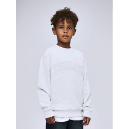 name it Jungen Sweatshirt "NKMLESTER LS NREG SWEAT UNB", grau, Gr. 134, bedruckt, Sweatware, Obermaterial: 100% Baumwolle, Sweatshirts