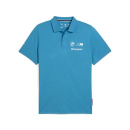 Poloshirt Puma "BMW M Motorsport Poloshirt Herren", Herren, Gr. M, tropical blau, Obermaterial: 100% Baumwolle; Kragen: 4% Elasthan, 96% Baumwolle, clean, regular fit, Shirts