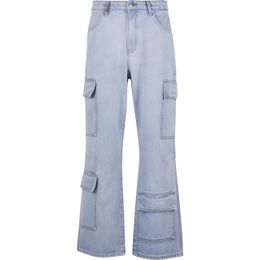 2Y STUDIOS Herren Stoffhose "2Y Studios Vorin Cargo Baggy Jeans"light blau, Gr. 34, unifarben, 100% Baumwolle, Hosen