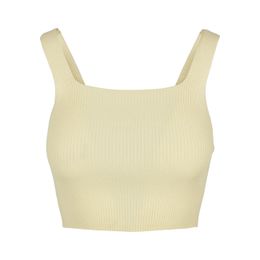 Urban Classics Damen Muskelshirt "Urban Classics Damen Ladies Cropped Knit Top", beige, Gr. XL, unifarben, 35% Polyacryl, 35% Viskose, 30% Polyamid,