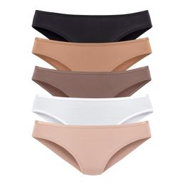 Vivance Damen Jazz-Pants Slips, Gr. 44, bunt, Single Jersey, Obermaterial: 95% Baumwolle, 5% Elasthan, unifarben, Unterhosen, aus elastischer