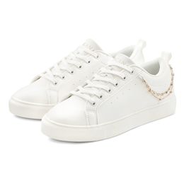 Lascana Damen Sneaker, Gr. 37, wei&szlig;, Obermaterial: 100% Lederimitat. Decksohle: 100% Textilmaterial. Futter: 100% Textilmaterial. Laufsohle: 100%