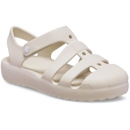 Crocs Kinder Badesandale "Classic Fisherman", Gr. 32, beige, Croslite , unifarben, Schuhe, Wassersandale, Badeschuh mit Klettverschluss