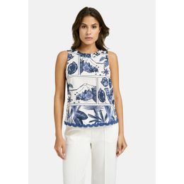 Smith & Soul SMITH & SOUL Damen Blusentop, blau, Gr. L, bedruckt, Web, Material: 100% Baumwolle, Blusen, aus Baumwolle