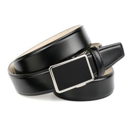 Anthoni Crown Herren Lederg&uuml;rtel, schwarz, Gr. 95, unifarben, Leder, G&uuml;rtel, f&uuml;r Anz&uuml;ge in Schwarz