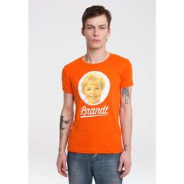 logoshirt Herren T-Shirt "Brandt Logo", orange, Gr. M, bedruckt, 100% Baumwolle, Shirts, mit Brandt-Print