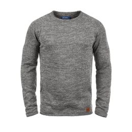 Strickfleece-Pullover Blend "Strickpullover BHDan", Herren, Gr. XL, grau (pewter mix), Obermaterial: 50% Baumwolle CO. 50% Polyacryl PAN., Pullover