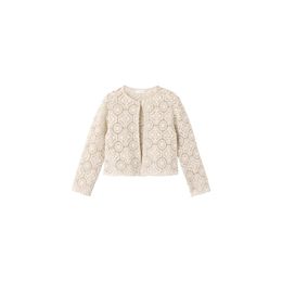 Mango Kids Strickjacke M&auml;dchen Gr&ouml;&szlig;e 122/128 sand
