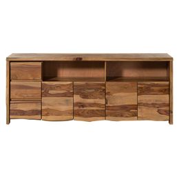 Sideboard Sheesham 200x45x80 natur lackiert / sandgestrahlt PURE SHEESHAM #217