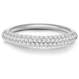 Glanzst&uuml;cke M&uuml;nchen Damen Fingerring "GSM957", 52, Silber 925 (Sterlingsilber), 3,3mm, silber, GLANZST&Uuml;CKE M&Uuml;NCHEN, Silber 925 (Sterlingsilber), Fingerringe, aus