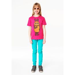 logoshirt M&auml;dchen T-Shirt "Die Maus", pink, Gr. 104, bedruckt, 100% Baumwolle, Shirts, mit lizenziertem Originaldesign