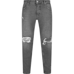 2Y Premium Herren Bequeme Jeans "2Y Premium Herren 2Y Skinny Fit Jeans", grau, Gr. 33, unifarben, 100% Baumwolle, Jeans
