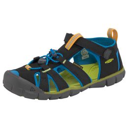 Keen M&auml;dchen Sandale "SEACAMP II CNX", Gr. 39, schwarz, Synthetik, Schuhe