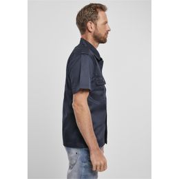 Brandit Herren Kurzarmhemd "Brandit Herren Short Sleeves US Shirt", blau, Gr. 4XL, unifarben, 80% Polyester, 20% Baumwolle, Hemden