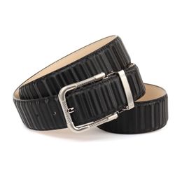 Anthoni Crown Damen Lederg&uuml;rtel, schwarz, Gr. 80, Rindsleder, G&uuml;rtel