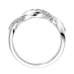 Damen Silberring "mit wei&szlig;en Zirkonia, Silber 925", 56, Silber 925 (Sterlingsilber), silber, Giorgio Martello MILANO, Silber 925 (Sterlingsilber),