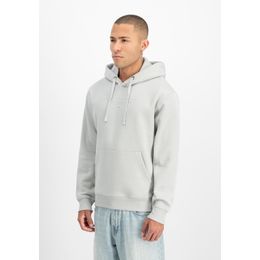 Hoodie Alpha Industries "DTM Alpha Hoodie", Herren, Gr. S, pastel grau, Obermaterial: 80% Baumwolle, 20% Polyester, regular fit, Sweatshirts Hoodie