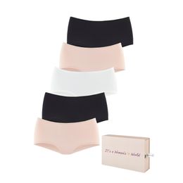 Lascana Damen Panty, Gr. 40, beige, Single Jersey, Obermaterial: 95% Baumwolle, 5% Elasthan, unifarben, Unterhosen, aus Baumwolle, mit sch&ouml;ner