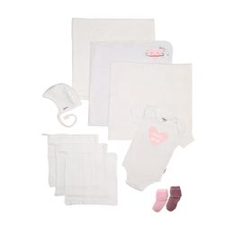 Liliput M&auml;dchen Erstausstattungspaket "cosmic love", wei&szlig;, Gr. 50, 100% Baumwolle, KOB Set-Artikel, mit 10 Teilen