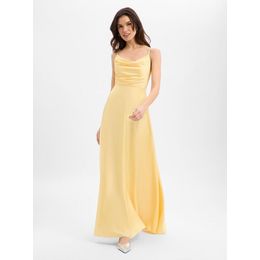 Marie Lund Evening Dress female Yellow size 34