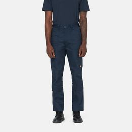 Dickies Herren Arbeitshose "Dickies Workwear Hosen ACTION FLEX TROUSERS", blau, Gr. 38, Obermaterial: 65% Polyester, 35% Baumwolle, Hosen