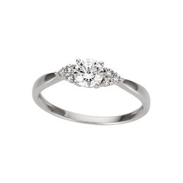 Firetti Damen Fingerring "Schmuck Geschenk Gold 333 Damenring Goldring", 17, Wei&szlig;gold 333, 1,9mm, wei&szlig;, Wei&szlig;gold 333, Fingerringe, mit Zirkonia