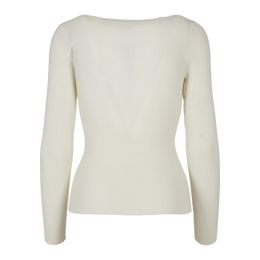 Urban Classics Damen Rundhalspullover "Urban Classics Damen Ladies Wide Neckline Sweater"sandwei&szlig;, Gr. XL, unifarben, 35% Viskose, 35% Polyacryl, 30%