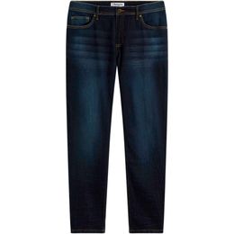 bonprix Herren Slim-fit-Jeans "Slim Fit Stretch-Jeans, Tapered", blau, Gr. 24, Obermaterial: 98% Baumwolle, 2% Elasthan, Jeans, tapered