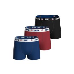 NFL Herren Boxershorts "Boxershort NFL SHIELD 3pk Boxers 3er Pack", Gr. M, bunt, Obermaterial: 95% Baumwolle CO. 5% Elasthan EL., Unterhosen