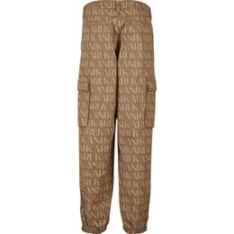 Karl Kani Herren Cargohose "Karl Kani Karl Kani AOP Cargo Pants", braun, Gr. XS, unifarben, 100% Baumwolle, Hosen