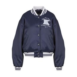 Karl Kani Damen Collegejacke "Karl Kani Signature Bowling Jacket", blau, Gr. S, 65% Polyester, 35% Baumwolle, Jacken