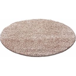 Hochflor-Teppich, H:30mm &Oslash;:160cm, beige, Ayyildiz Teppiche, Kunstfaser, Teppiche, "Life Shaggy 1500 , auch als L&auml;ufer und in Rund erh&auml;ltlich",