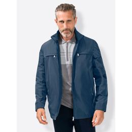 Marco Donati Herren Anorak, blau, Gr. 48, unifarben, 100% Polyester, Jacken