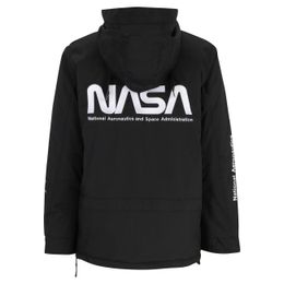 MisterTee Herren Windbreaker "MisterTee Herren NASA Windbreaker", schwarz, Gr. S, unifarben, 100% Polyamid, Jacken