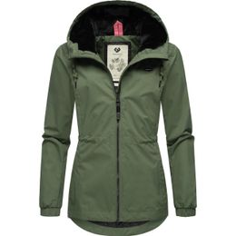 Ragwear Damen Outdoorjacke "Danka", gr&uuml;n, Gr. L, Au&szlig;enmaterial: 100% Polyester. Innenfutter: 100% Polyester, Jacken, Wasserdichte &Uuml;bergangsjacke mit