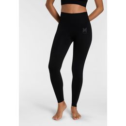 Damen Sporthose "Sportleggings", schwarz, Gr. L, XTREME SOCKSWEAR, unifarben, Obermaterial: 92% Polyamid, 8% Elasthan, Hosen, Leggings mit nahtlosem